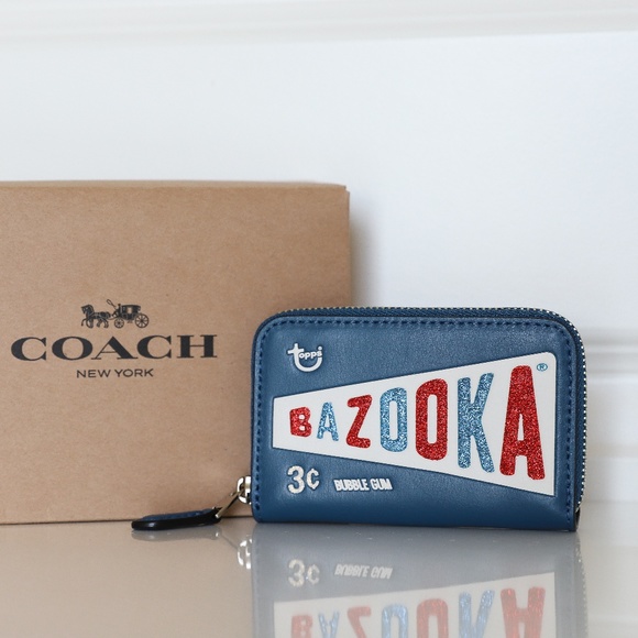 Coach | Bags | Coach F2639 Bazooka Gum Zip Coin Case Wallet | Poshmark